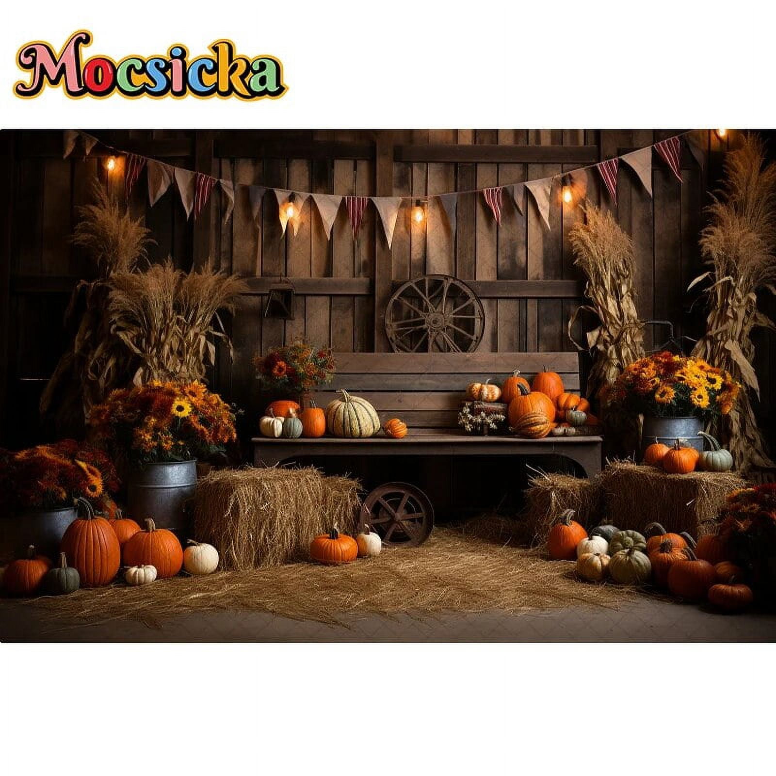 Autumn Harvest Farm Door Backdrops Kids Adult Photocall Props Child ...