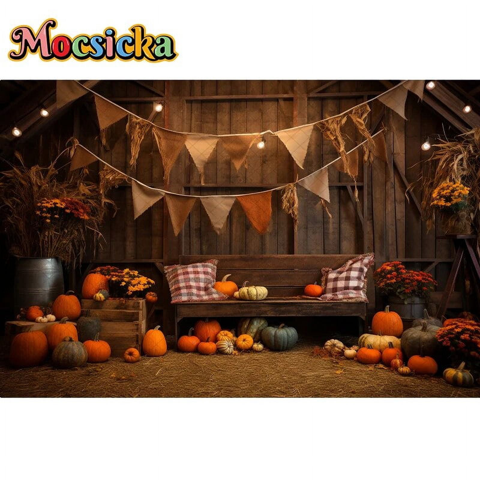 Autumn Harvest Farm Door Backdrops Kids Adult Photocall Props Child ...
