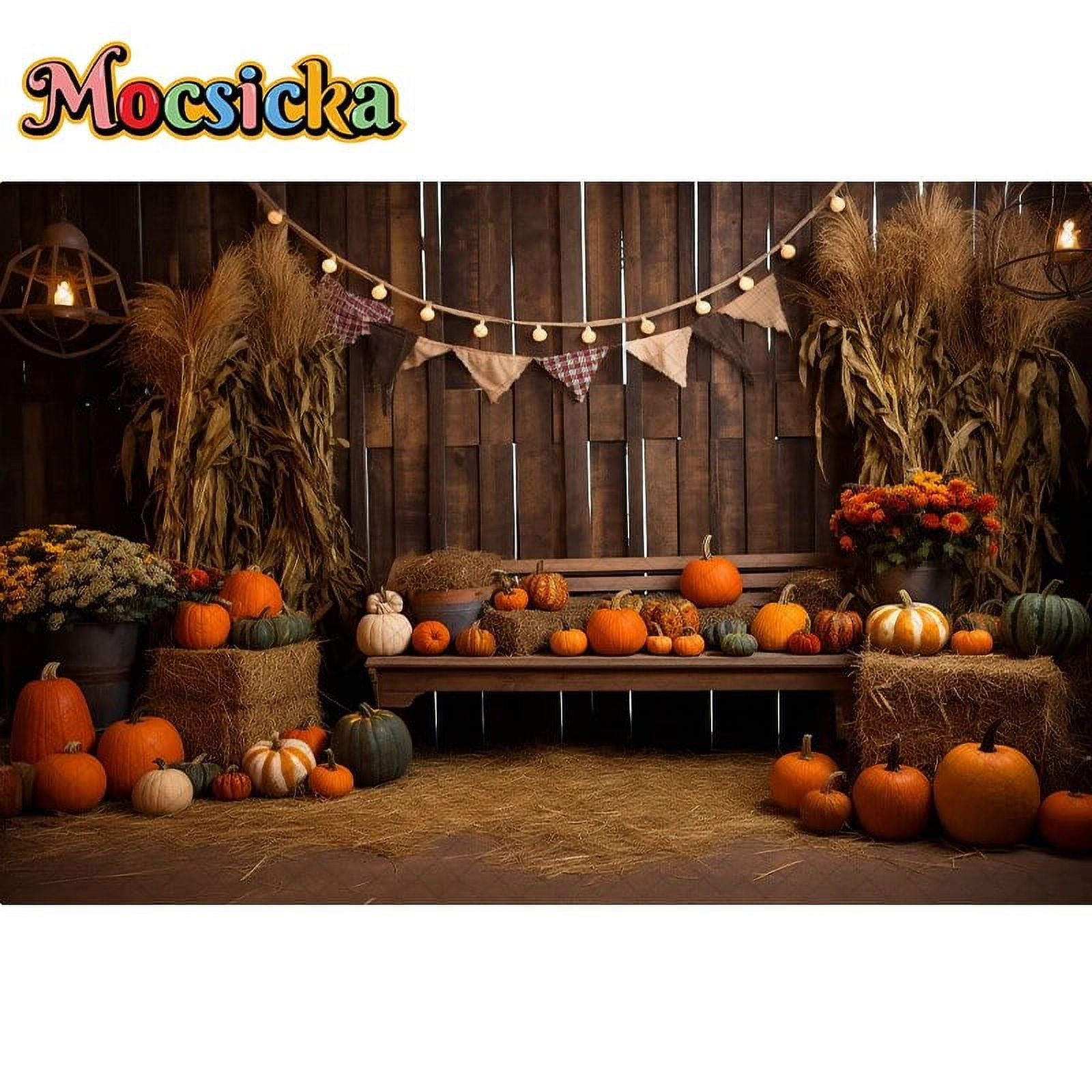 Autumn Harvest Farm Door Backdrops Kids Adult Photocall Props Child ...