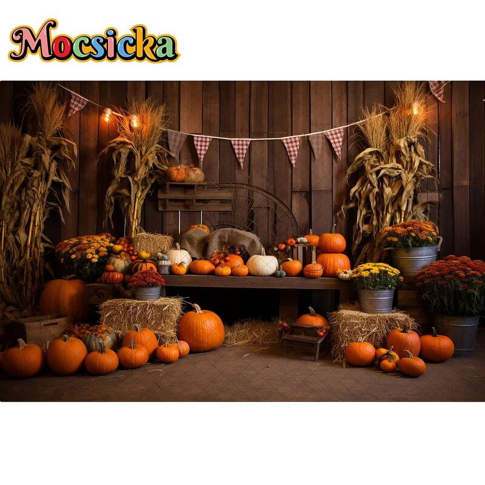 Autumn Harvest Farm Door Backdrops Kids Adult Photocall Props Child ...