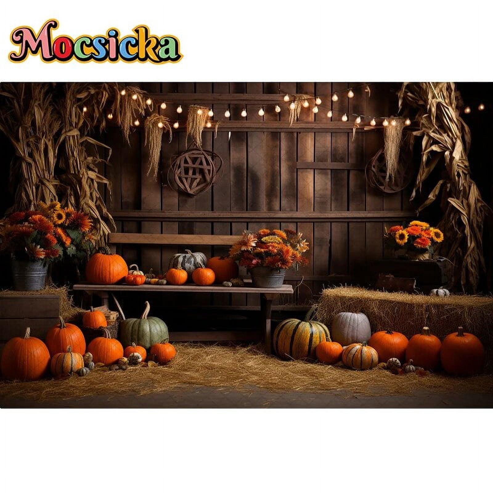 Autumn Harvest Farm Door Backdrops Kids Adult Photocall Props Child ...