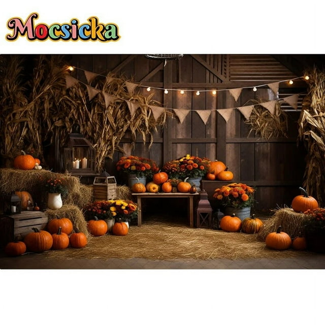 Autumn Harvest Farm Door Backdrops Kids Adult Photocall Props Child ...