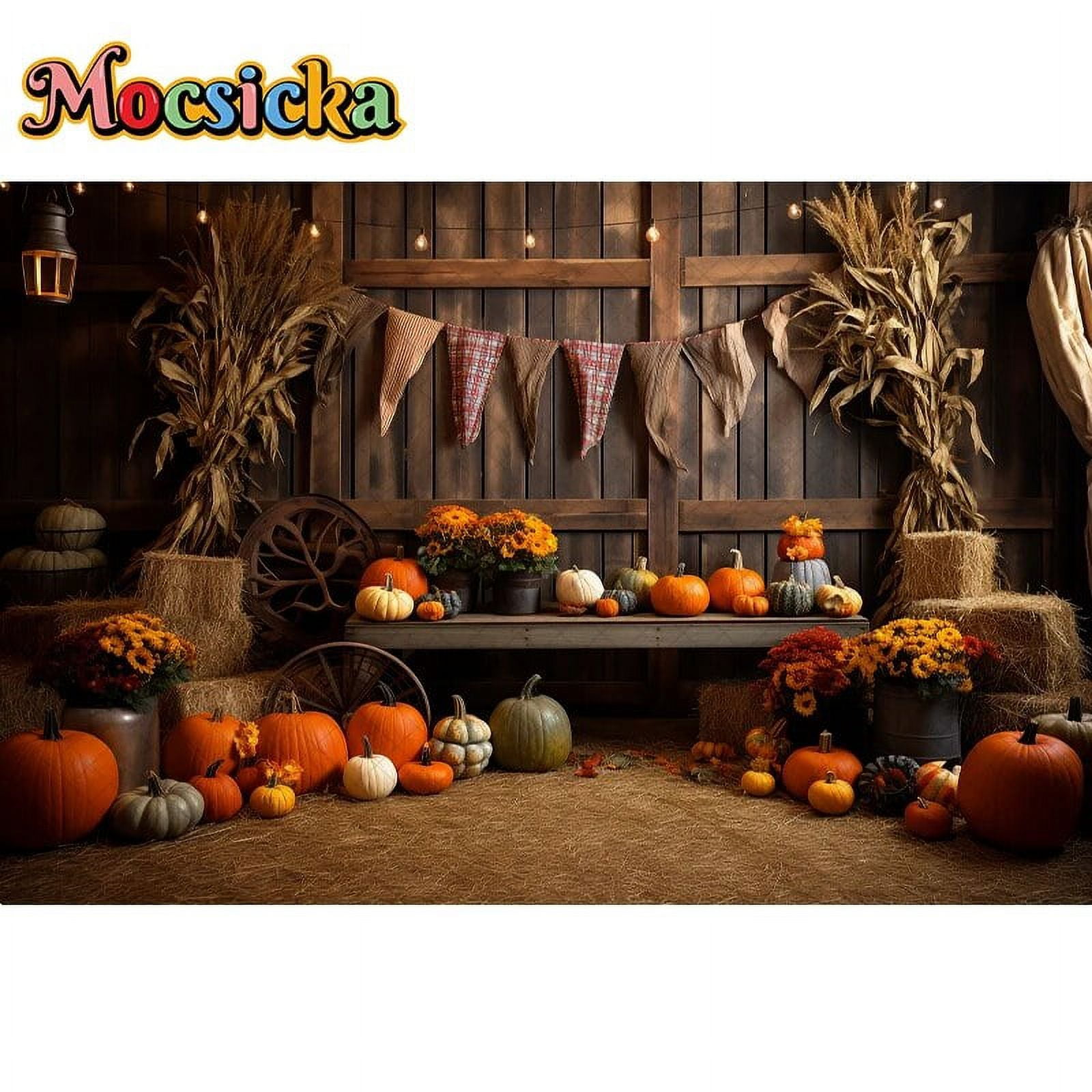 Autumn Harvest Farm Door Backdrops Kids Adult Photocall Props Child ...