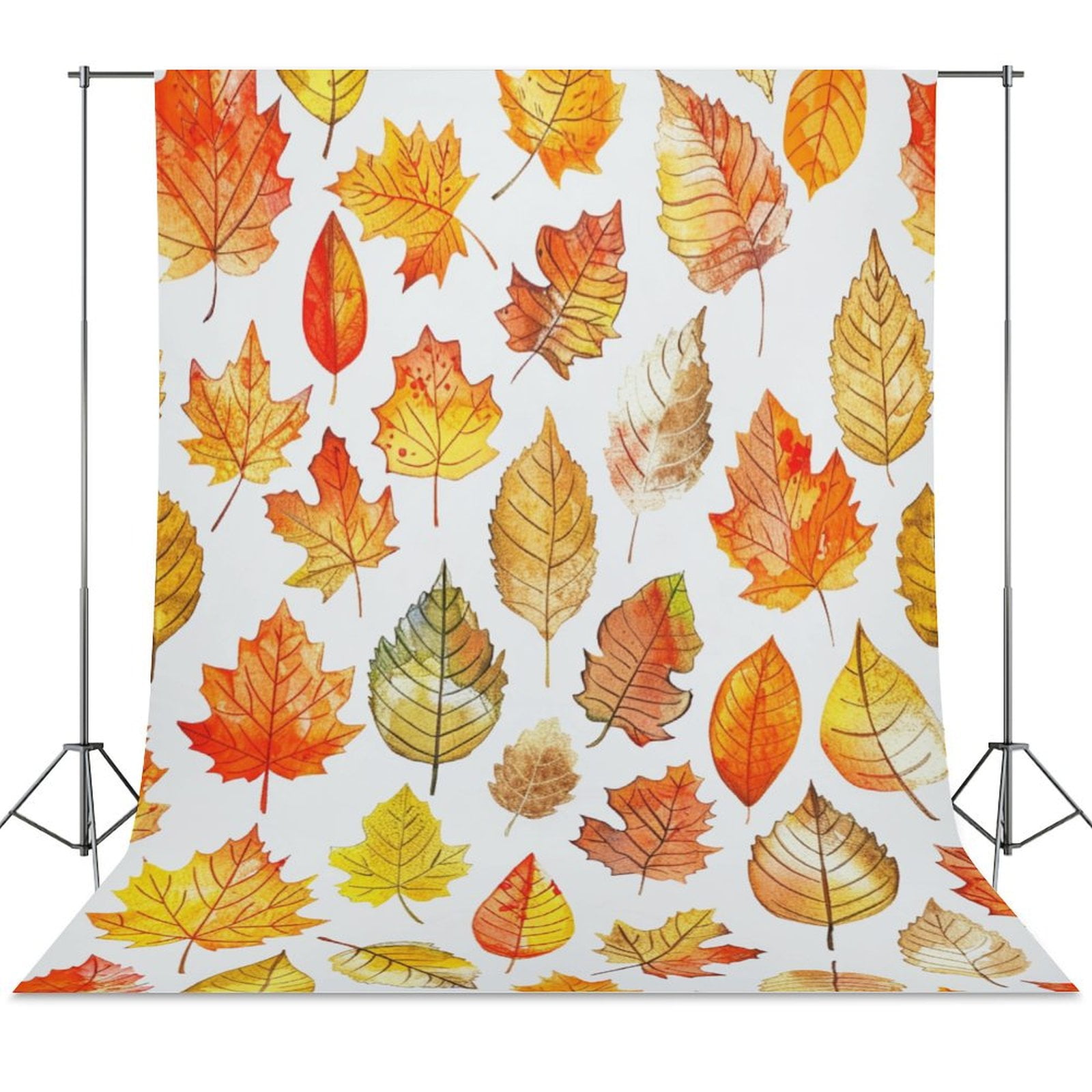 Autumn Harvest Maple Leaves Thanksgiving Backdrop Background for Photography Photo Booth ...