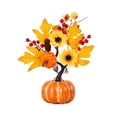 Autumn Harvest Pumpkin Tree Ornament, 13.39 x 5.12 x 13.78 in, Maple ...