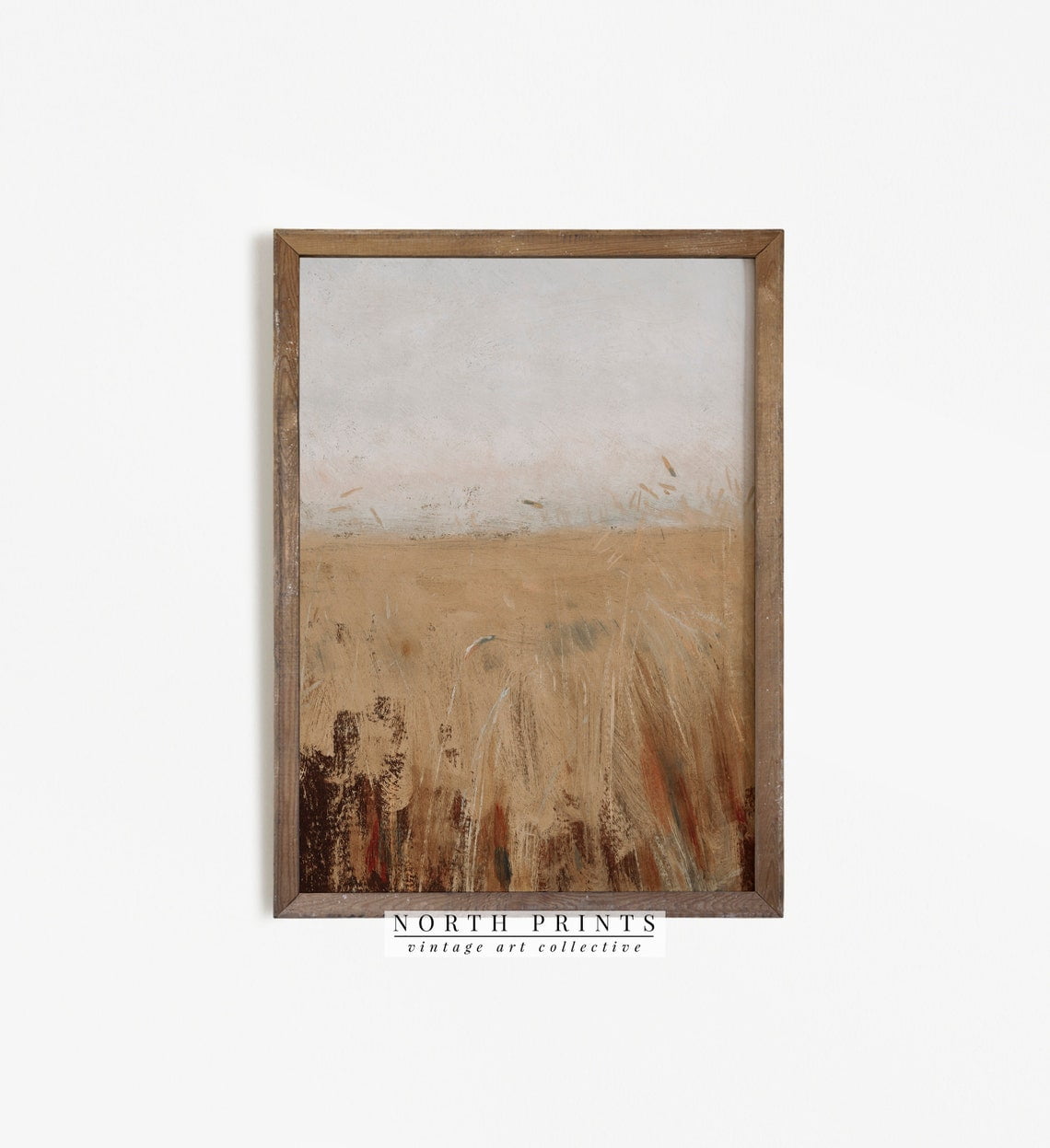 Autumn Hay Field Vintage Farmhouse Poster, Unframed Size 16x24 ...