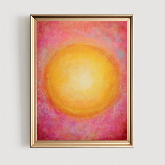 Autumn Hillside Sunset Scene Poster Fall Landscape , Rustic Country ...