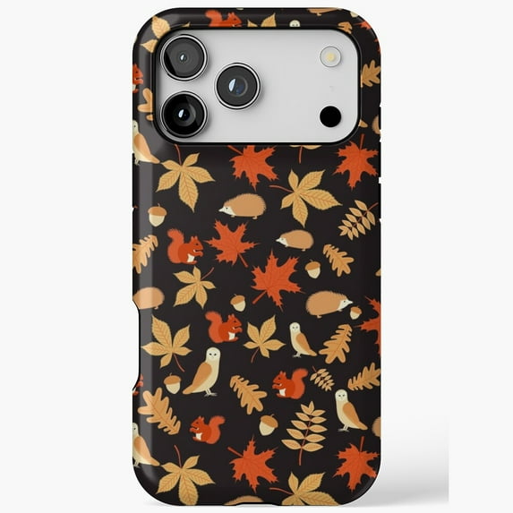 Autumn Is Back Squirrel Owl Hedgehog Graphic Art iPhone 11 through 17 ...