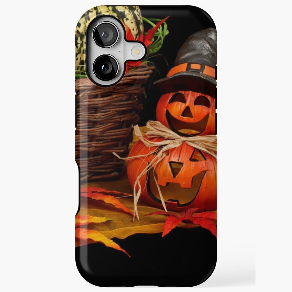 Autumn Jack O Lantern Sunflowers Art iPhone Case for iPhone 17 to 11 ...