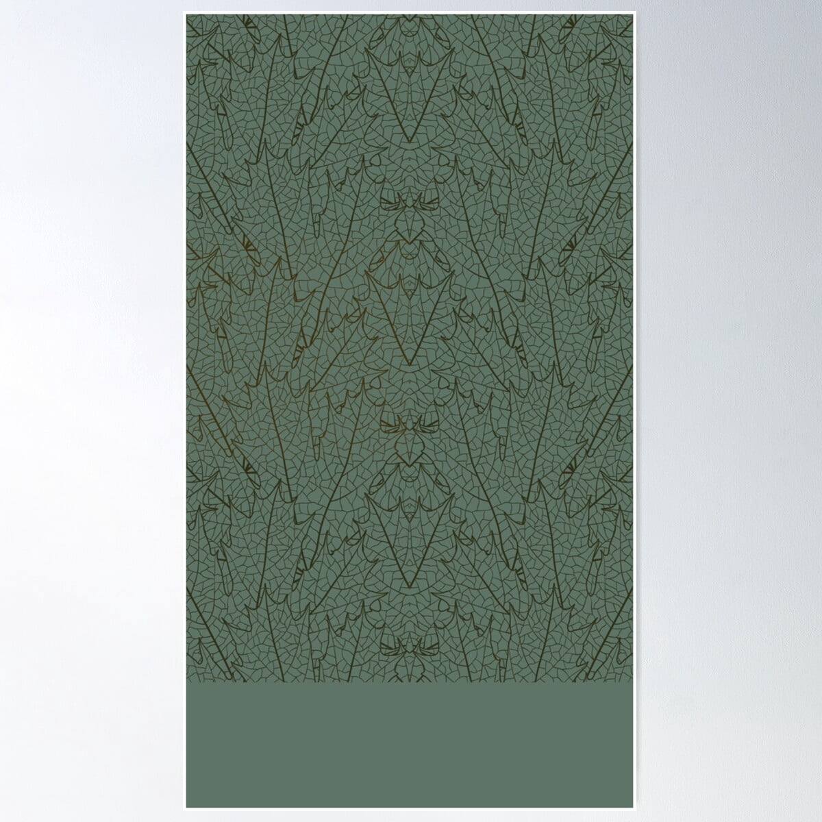 Autumn Kaleidoscope - Maple Deco Sage Poster Wall Art, Modern Wall ...