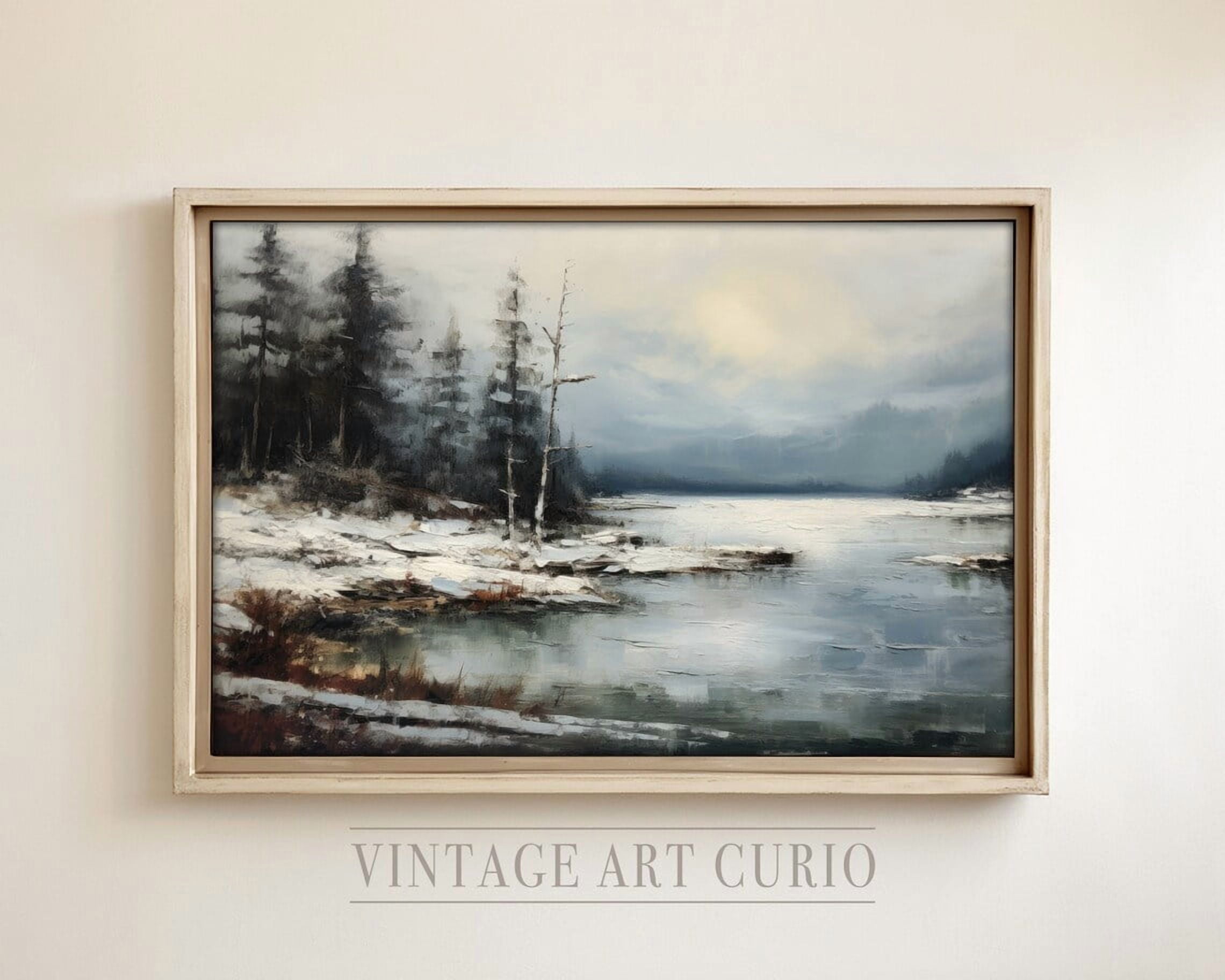 Autumn Lake View Print, Forest River Print, Fall Landscape Wall Art ...