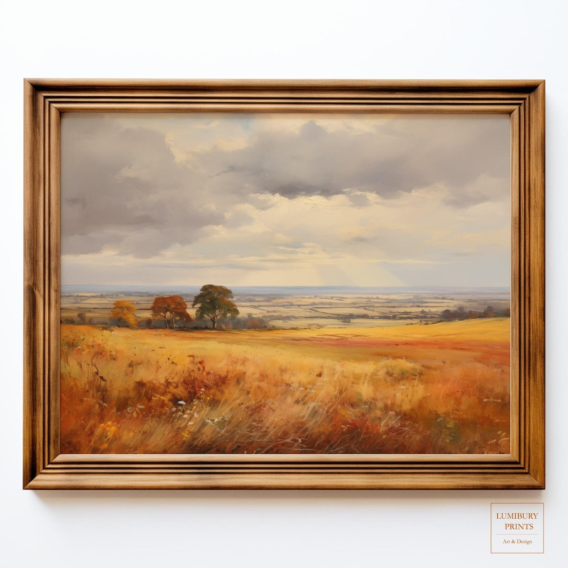 Autumn Landscape Art, Countryside Landscape, Rustic Countryside Art ...