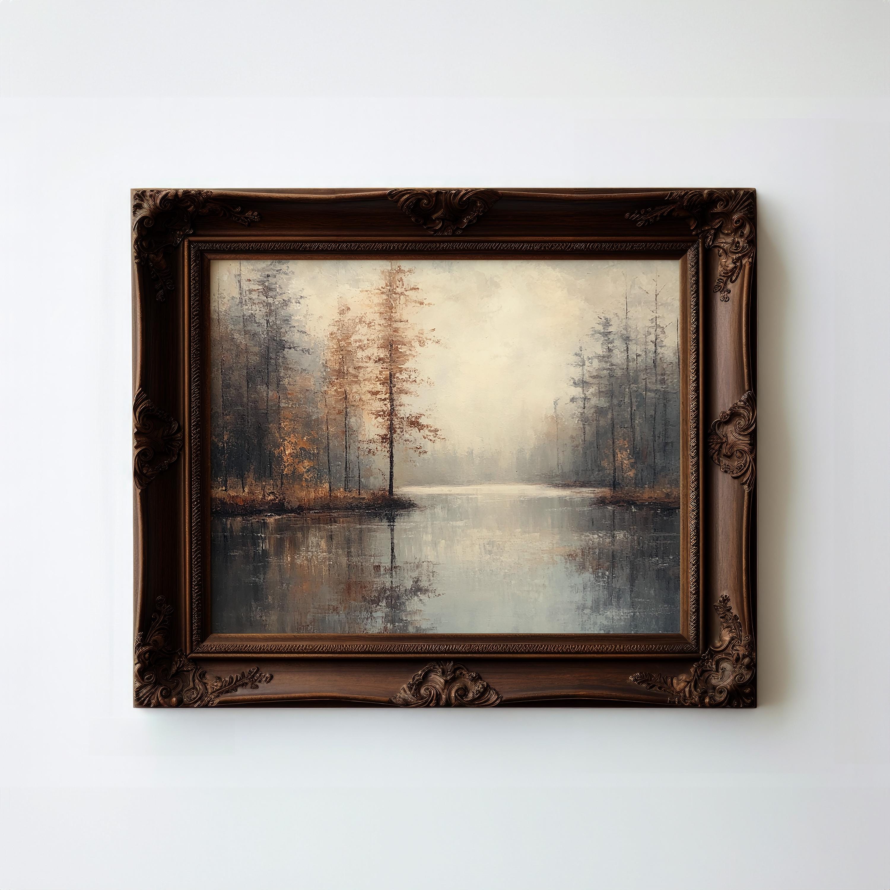 Autumn Landscape Moody Fall Print Poster Dark Autumn Decor Poster Moody ...