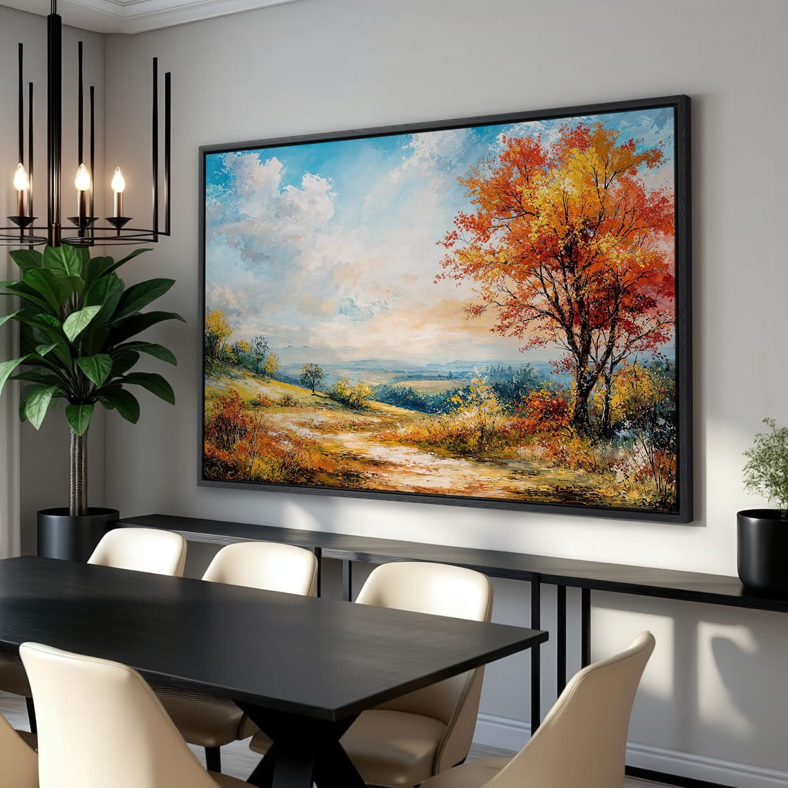 Autumn Landscape Poster - Nature Wall Art, Ready To Hang, Fall, Perfect ...