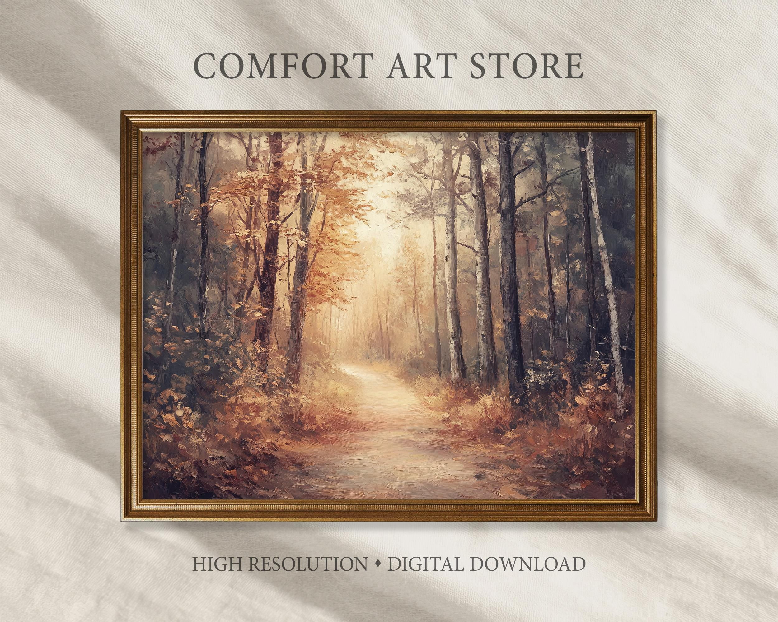 Autumn Landscape Print Vintage Fall Farmhouse Decor Moody Wall Art ...
