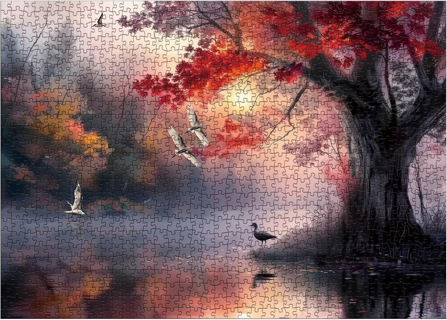 Autumn Landscape Puzzles for Adults 500 Pieces, Nature Fall Scenery ...