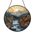Autumn Landscape Stained Glass Suncatcher – Fall Window Decor - Walmart.com