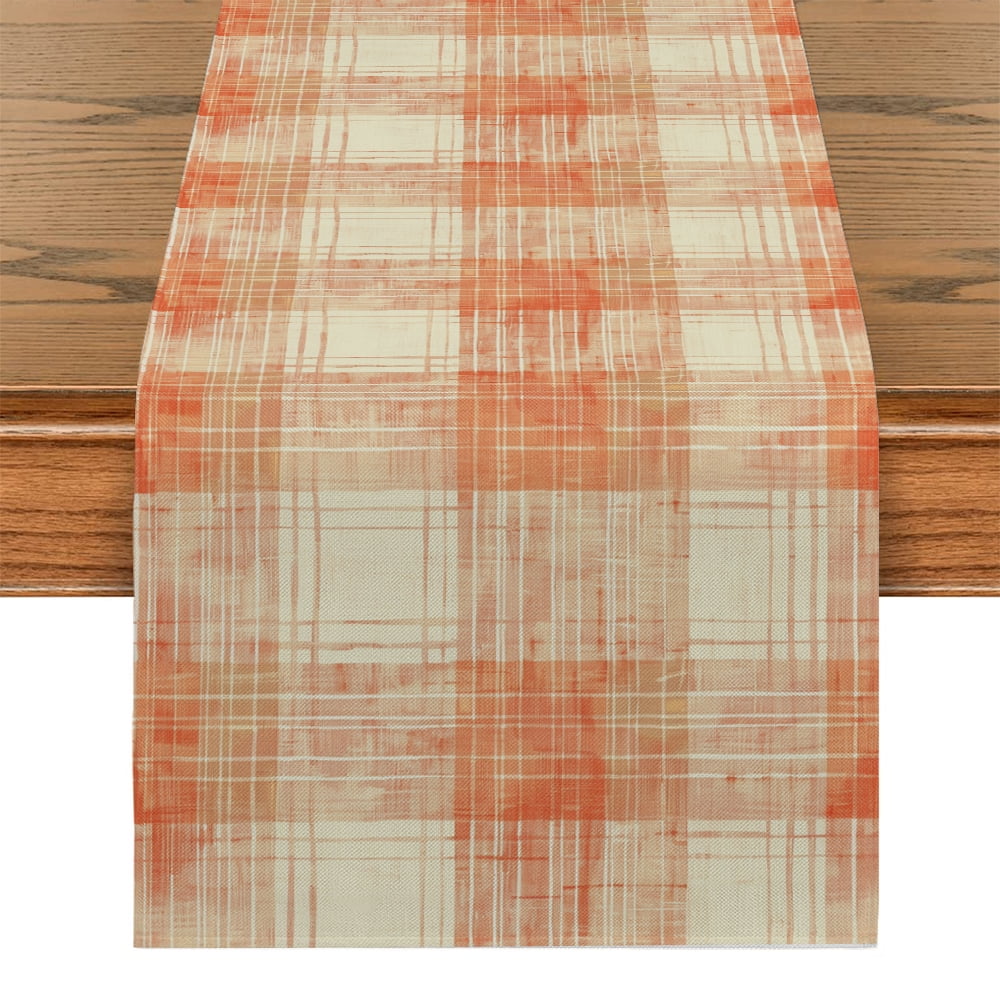 Autumn Lattice Table Runner Kitchen Dining Table ration for Indoor ...