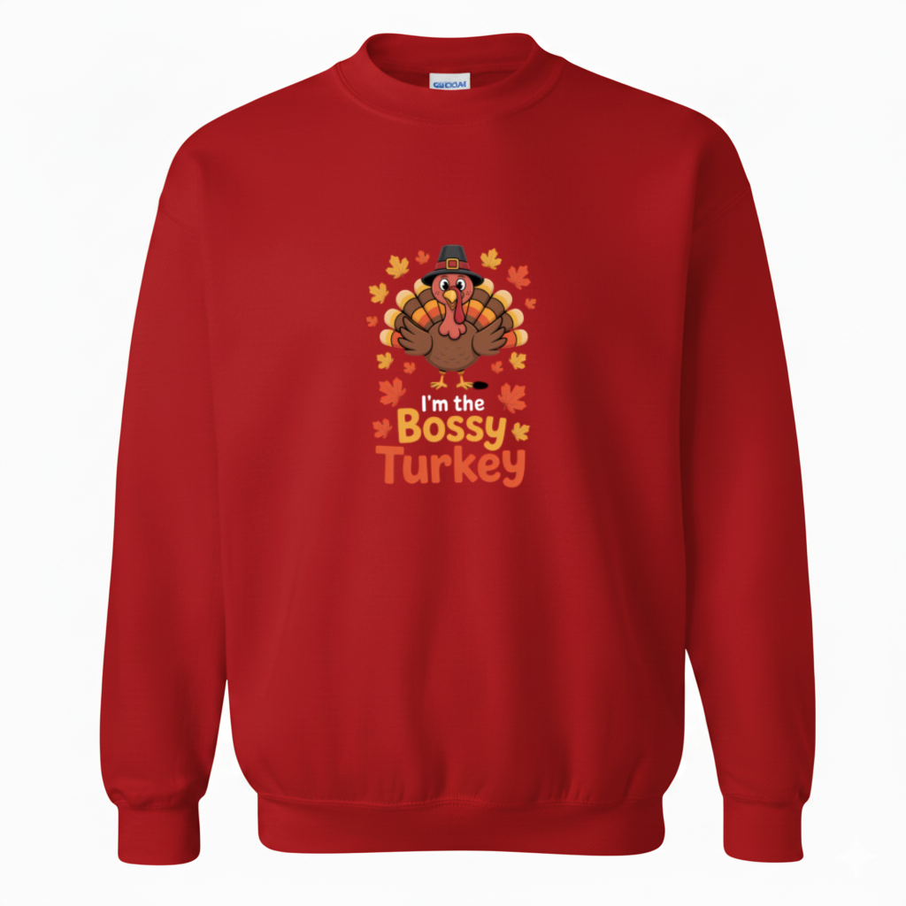 Autumn Laugh Funny Turkey Thanksgiving Holiday Celebration Sweatshirt ...