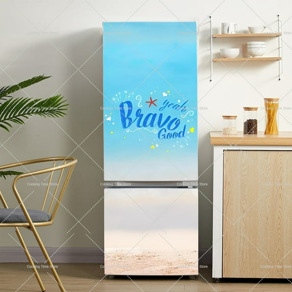 Autumn Leaf Fridge Wrap Vinyl Stickers Removable Peel and Stick Mural ...