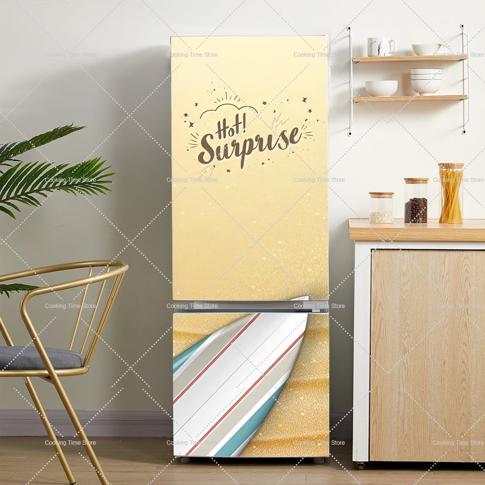 Autumn Leaf Fridge Wrap Vinyl Stickers Removable Peel and Stick Mural ...