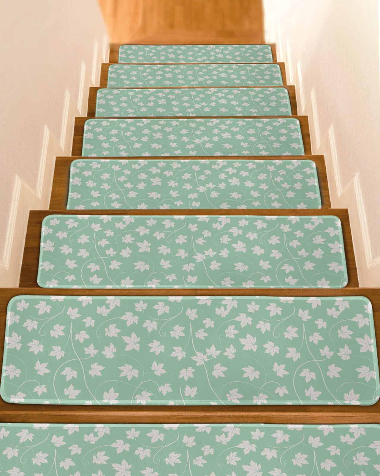 Autumn Leaf Non-Slip Stair Treads for Wooden Steps, 4 Pack-8x30in ...