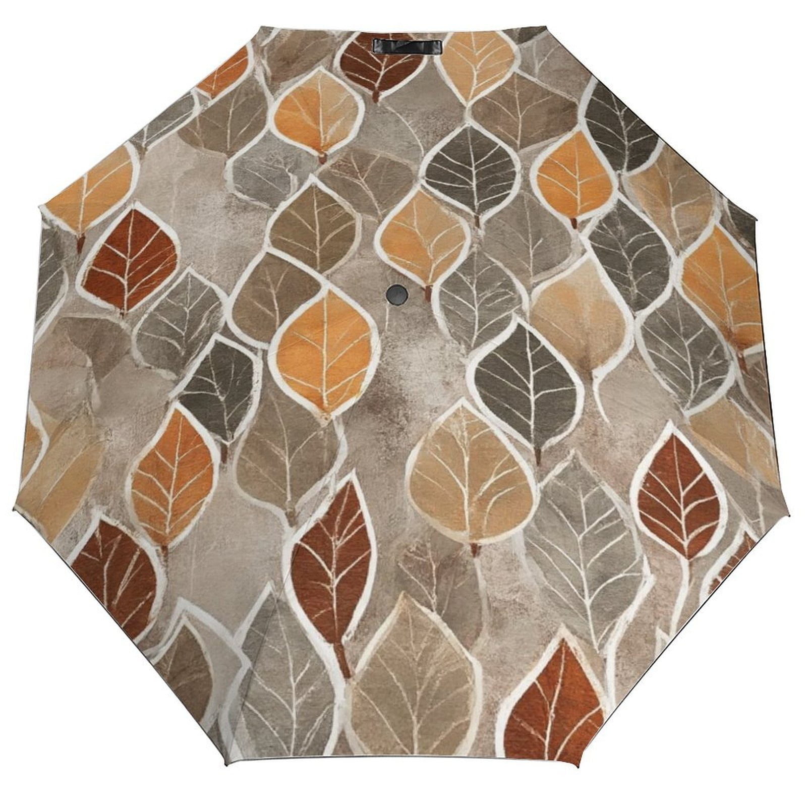 Autumn Leaf Pattern Design Art Rain Umbrella Sun Protection Sun ...