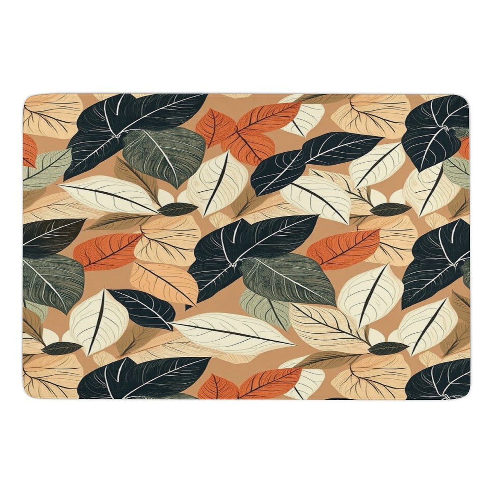 Autumn Leaf Pattern Doormat Non-slip Kitchen Mat Carpet Living Room ...