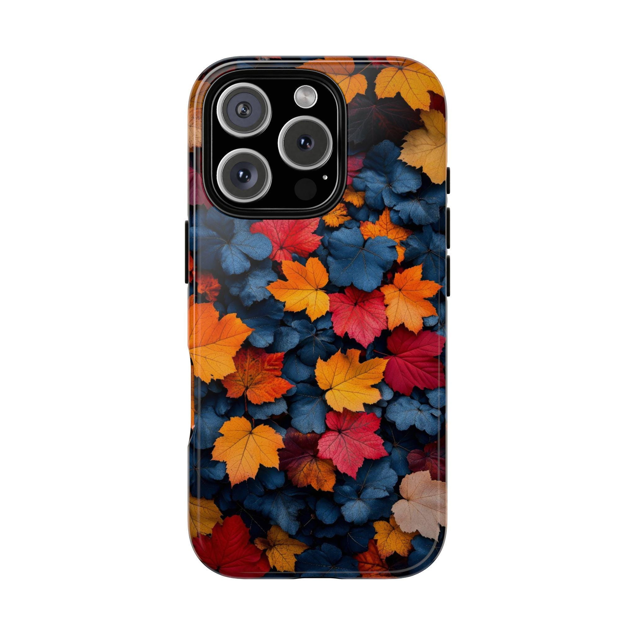 Autumn Leaf Pattern Phone Case with Colorful Nature Design 17 through ...