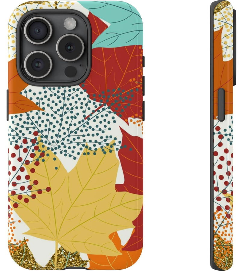 Autumn Leaf Phone Case Protective Fall Foliage Nature Cover for iPhone ...
