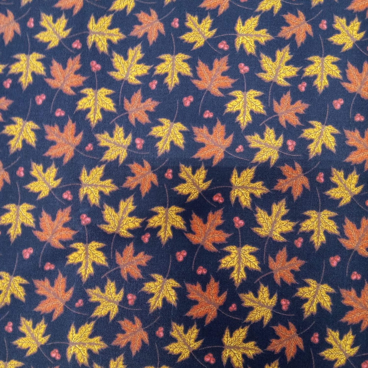Autumn Leaves Cotton Fabric - Walmart.com