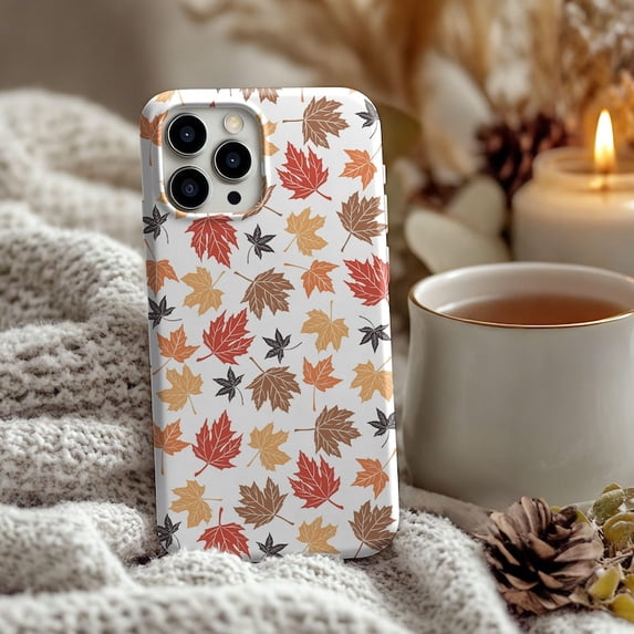 Autumn Leaves Cozy Fall Aesthetic Phone Case Compatible with iPhone 11 ...