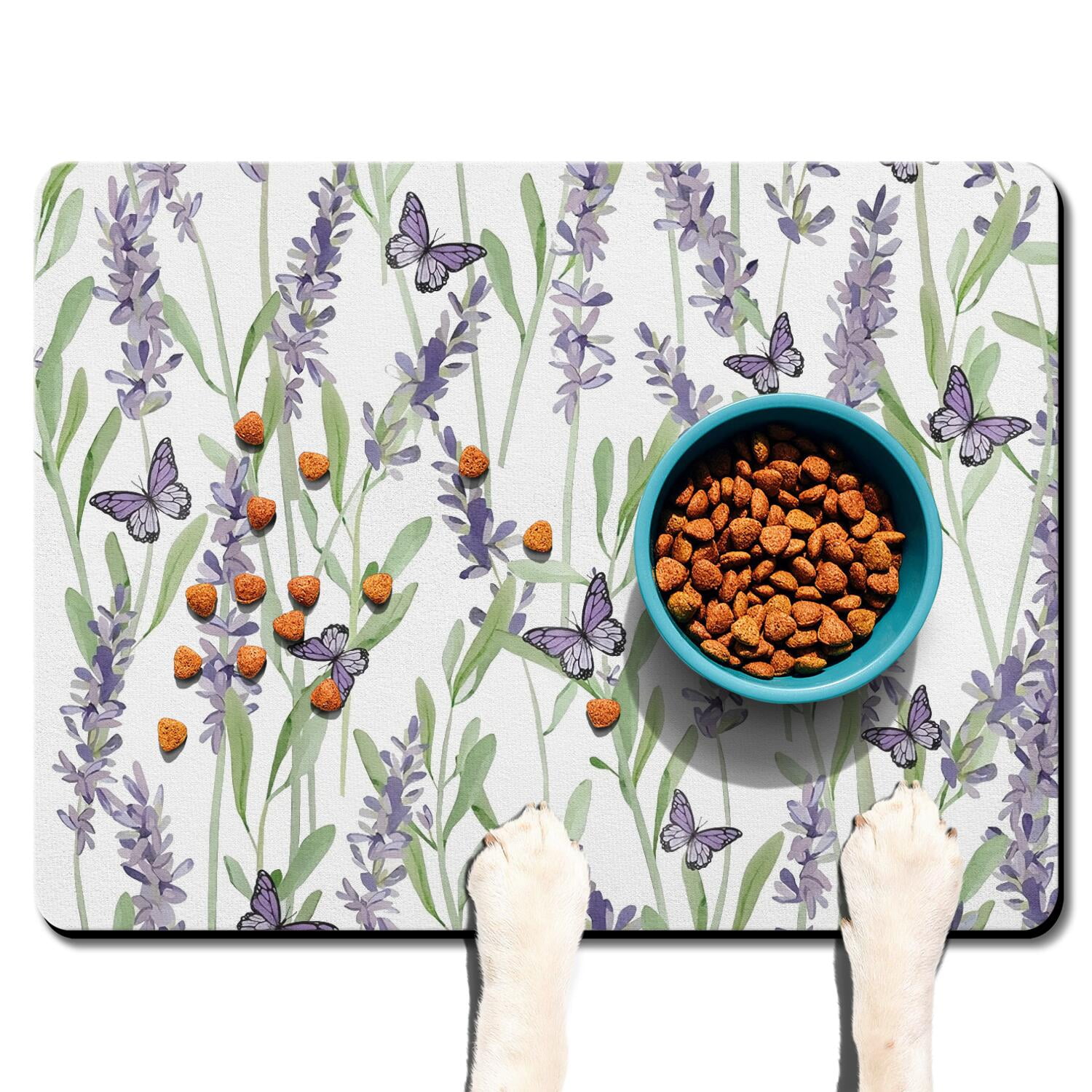 Autumn Leaves Dog Mat – Nature Inspired Non-Slip Feeding Mat ...