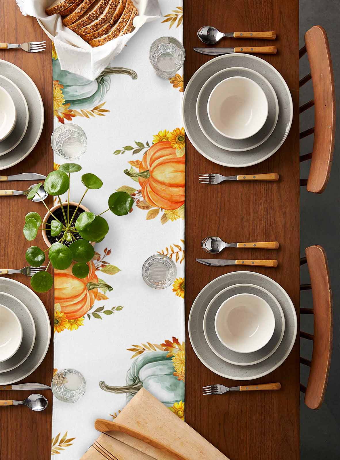 Autumn Leaves Eucalyptus Leaves Wedding Party Events Dining Room ...