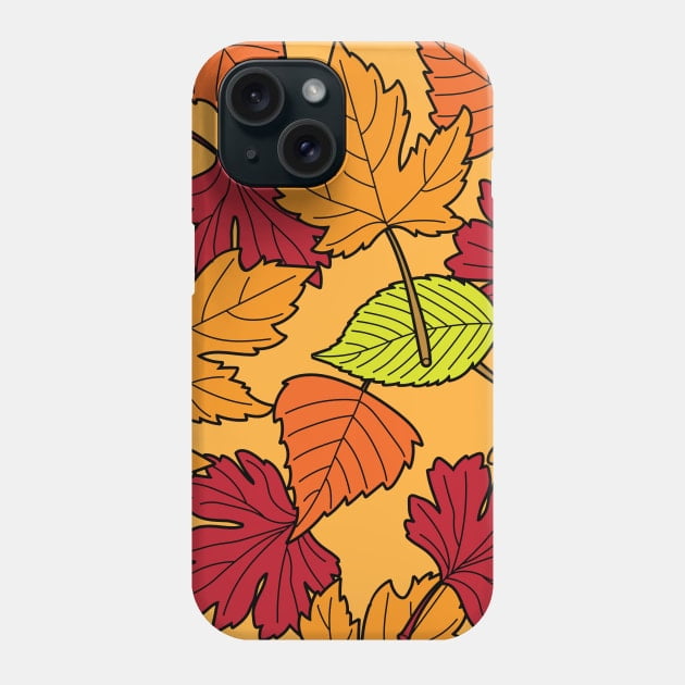 Autumn Leaves Falling Fall Season Graphic Compatible Phone Case for ...