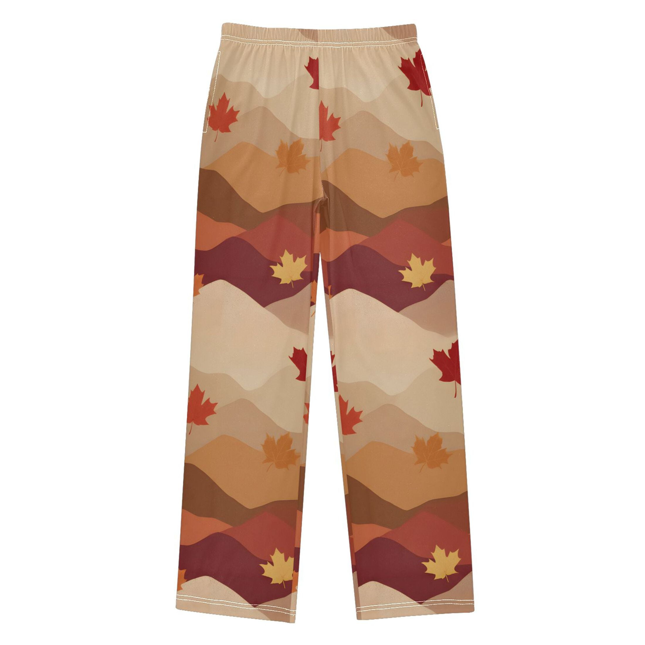 Autumn Leaves Falling Pajama Pants Soft Lightweight Lounge Pants ...