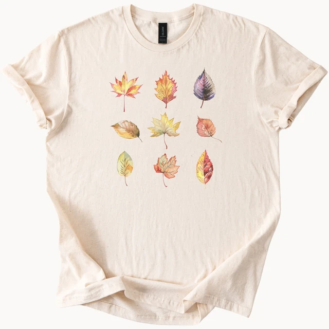 Autumn Leaves Graphic Tee Fall Foliage Shirt Nature Lover Gift ...