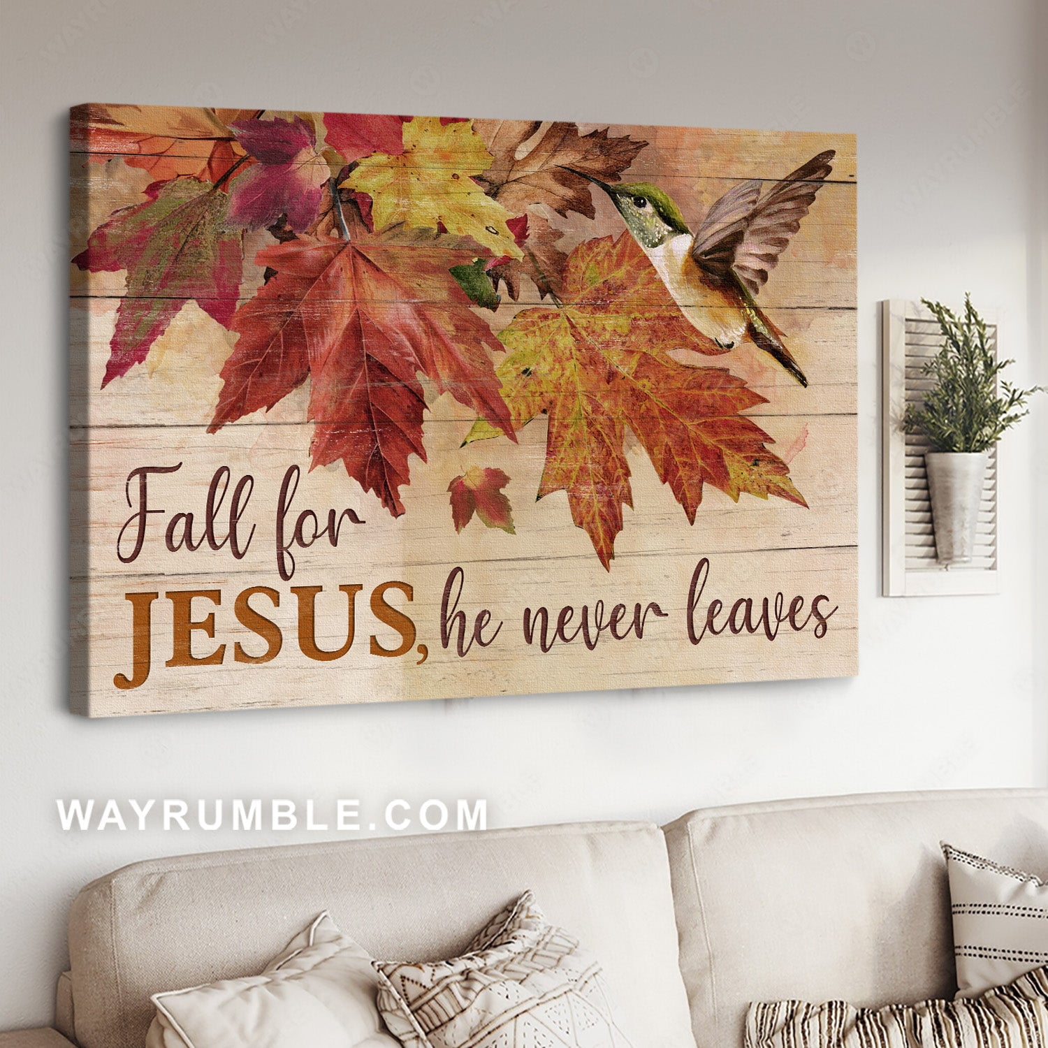 Autumn Leaves, Hummingbird Painting, Vintage Art, Fall For Jesus, He ...