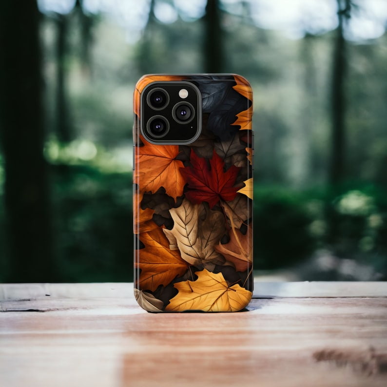 Autumn Leaves Nature Phone Case for iPhone 11 12 13 14 15 16 Pro Max ...