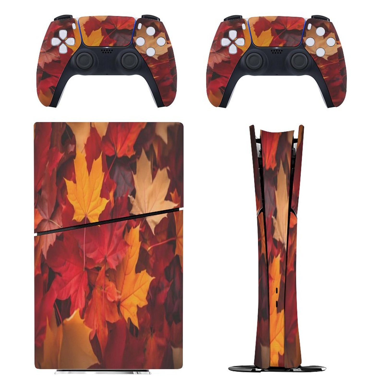 Autumn Leaves PS5/PS5 Pro/PS5 Slim Digital Disc Skin Sticker For Console And Controller Skins ...