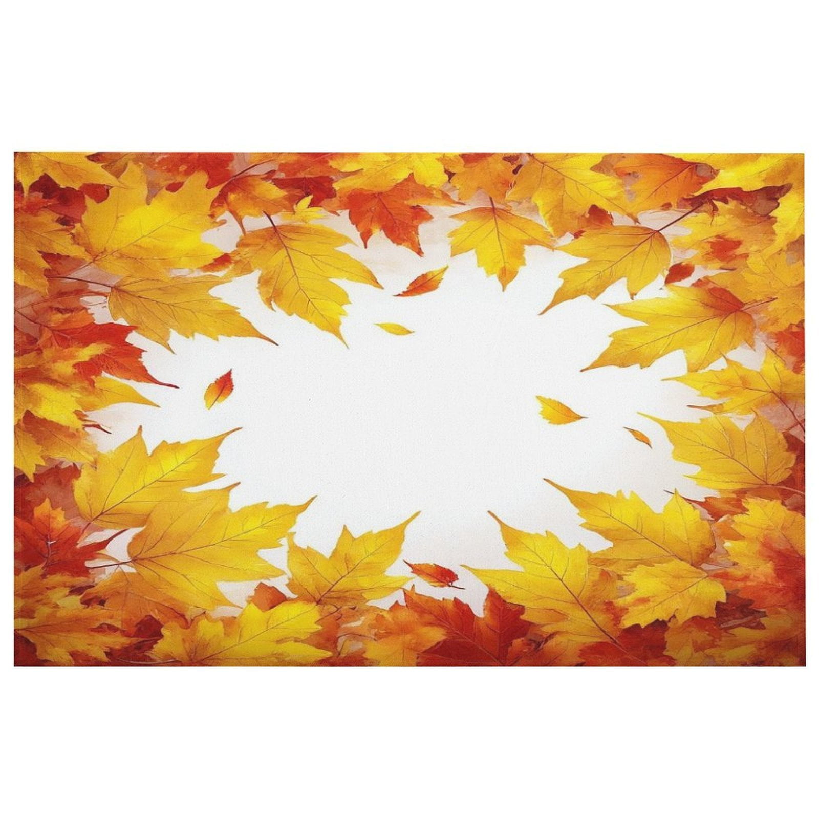 Autumn Leaves Pattern Adult Home Decor Bedroom Living Room Crystal ...