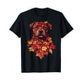 Autumn Leaves Pitbull Design T-Shirt for Dog Lovers - Perfect Fall ...