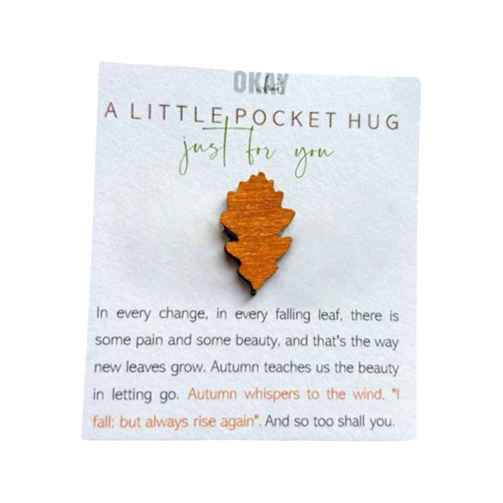 Autumn Leaves | Pocket Hug Keepsake Keepsake Card Decorated With Autumn ...