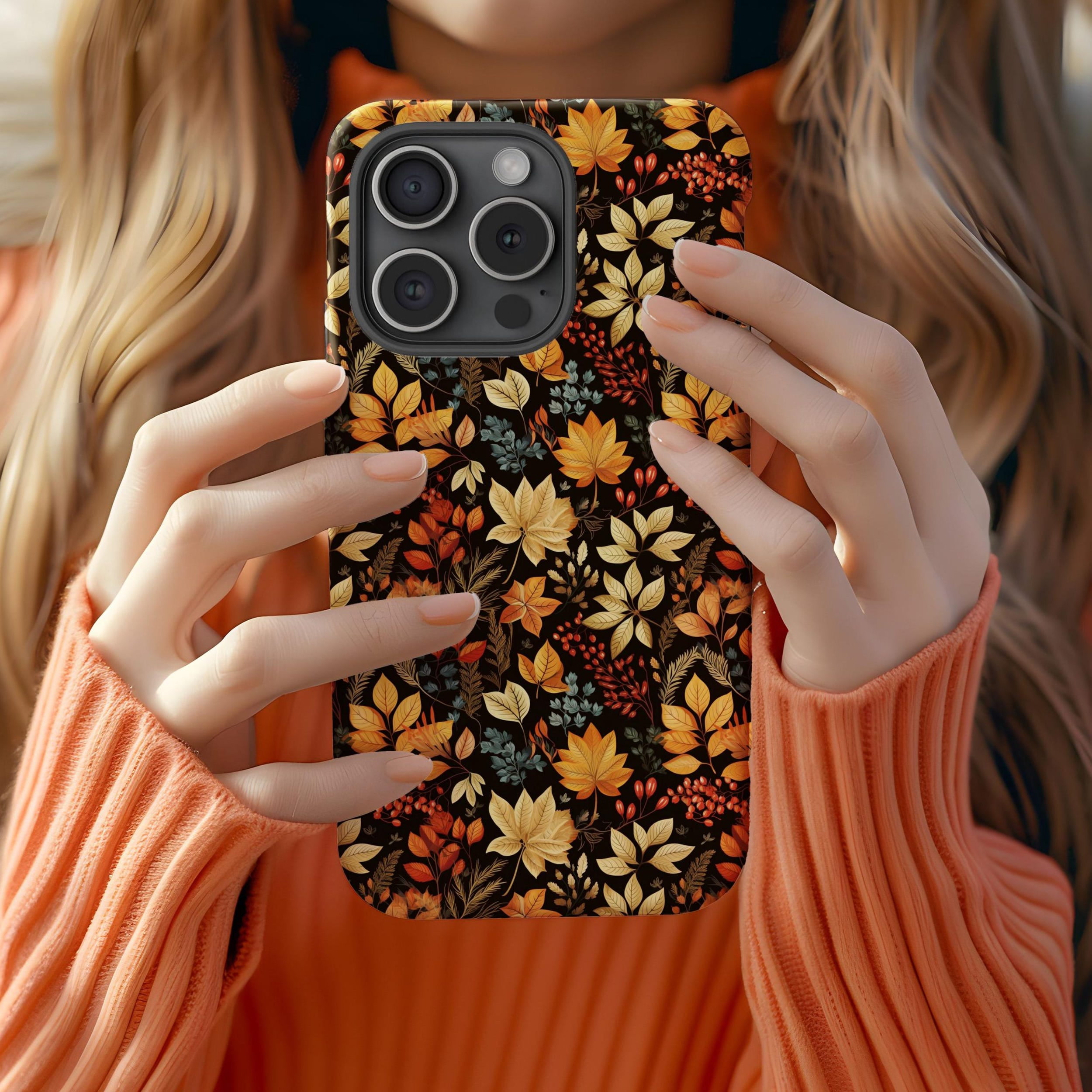 Autumn Leaves Retro Botanical Fall Cottagecore Phone Case for iPhone 17 ...