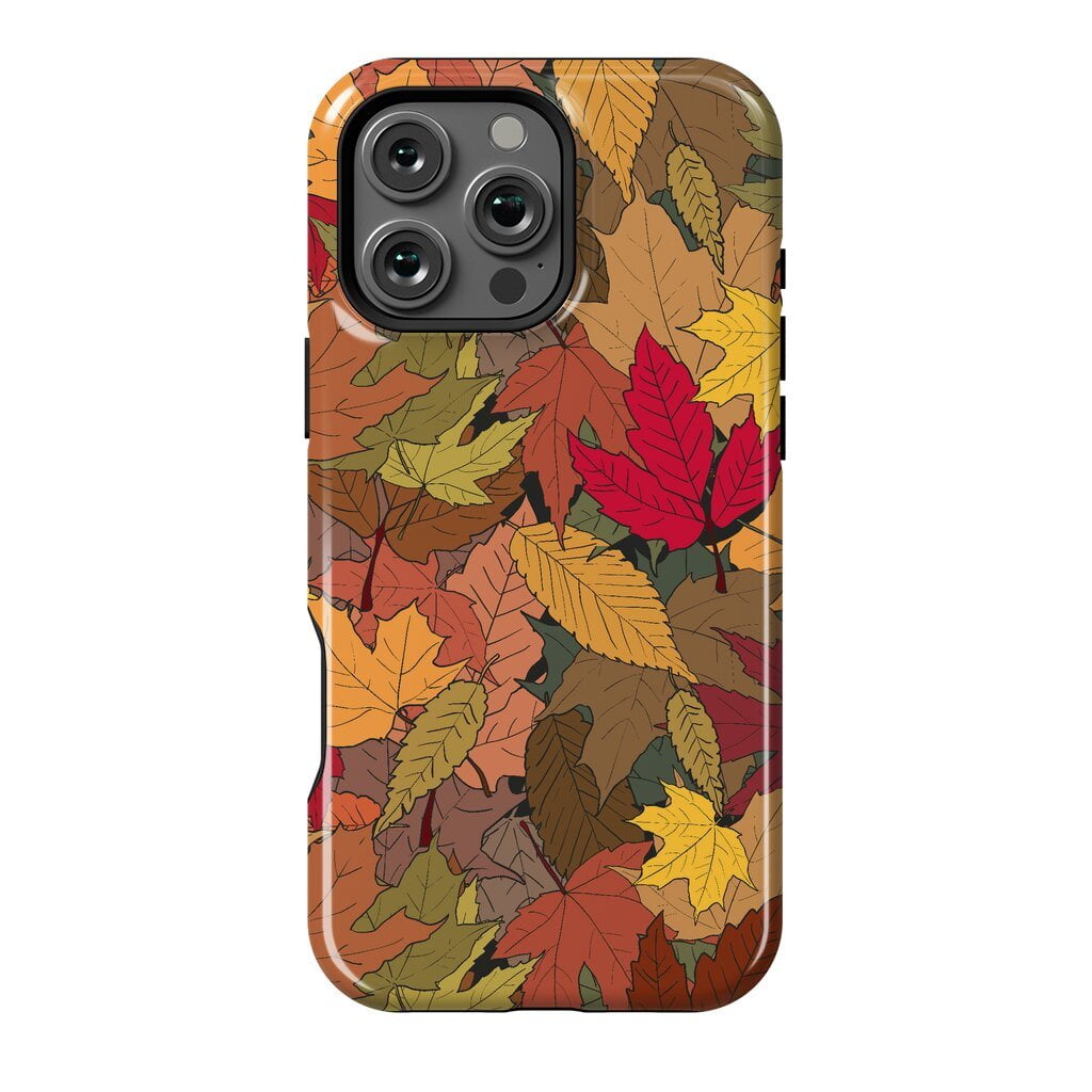 Autumn Leaves Seasonal Nature Artwork For iPhone 11 to 17 Pro Max ...