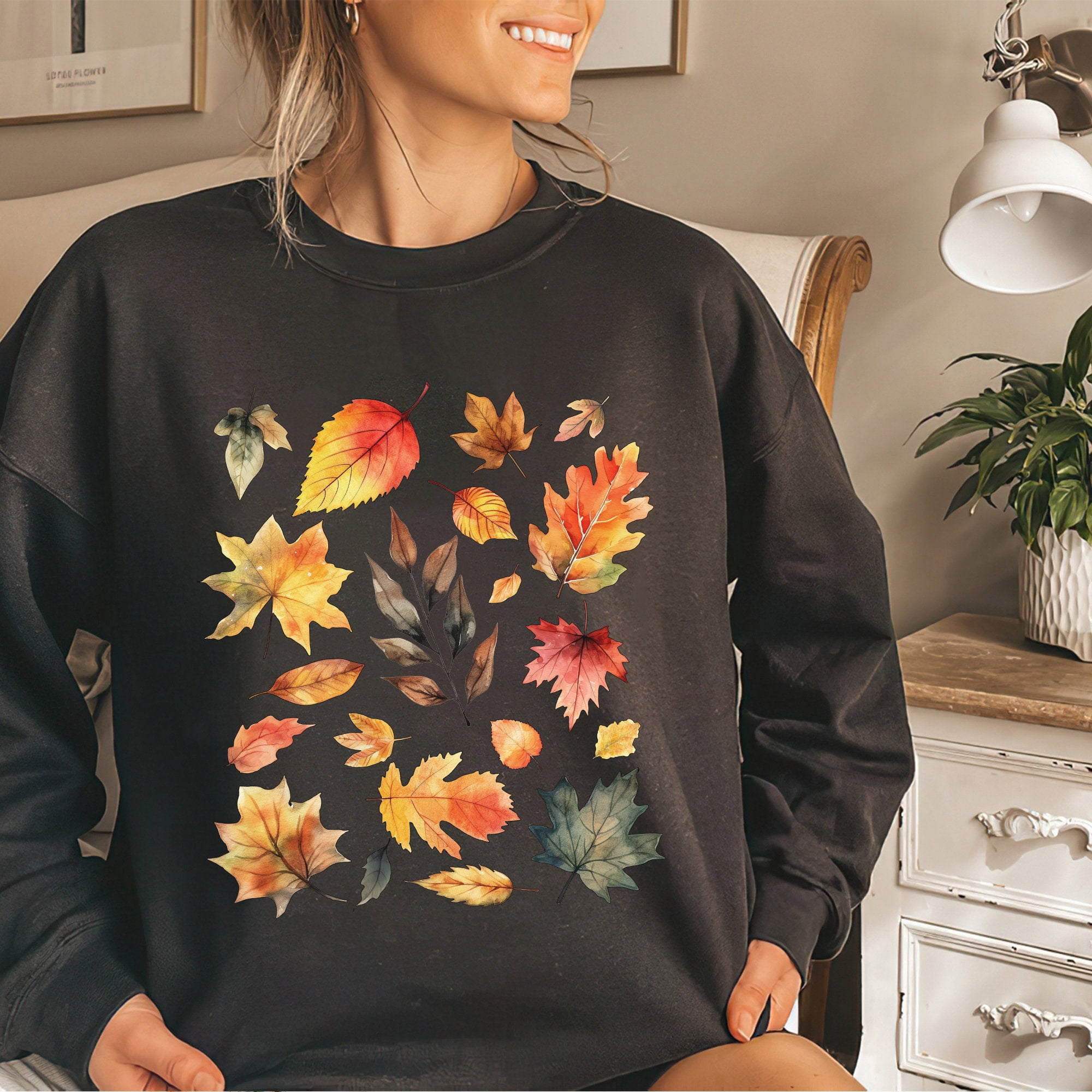 Autumn Leaves Shirt, Fall Leaves Cute Shirt, Cure Fall Season Shirt For ...