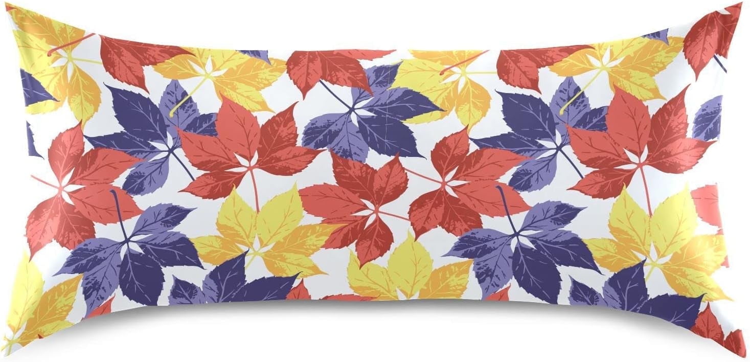 Autumn Leaves Silky Satin Pillowcase, Luxury Soft Pillow Case for Hair ...
