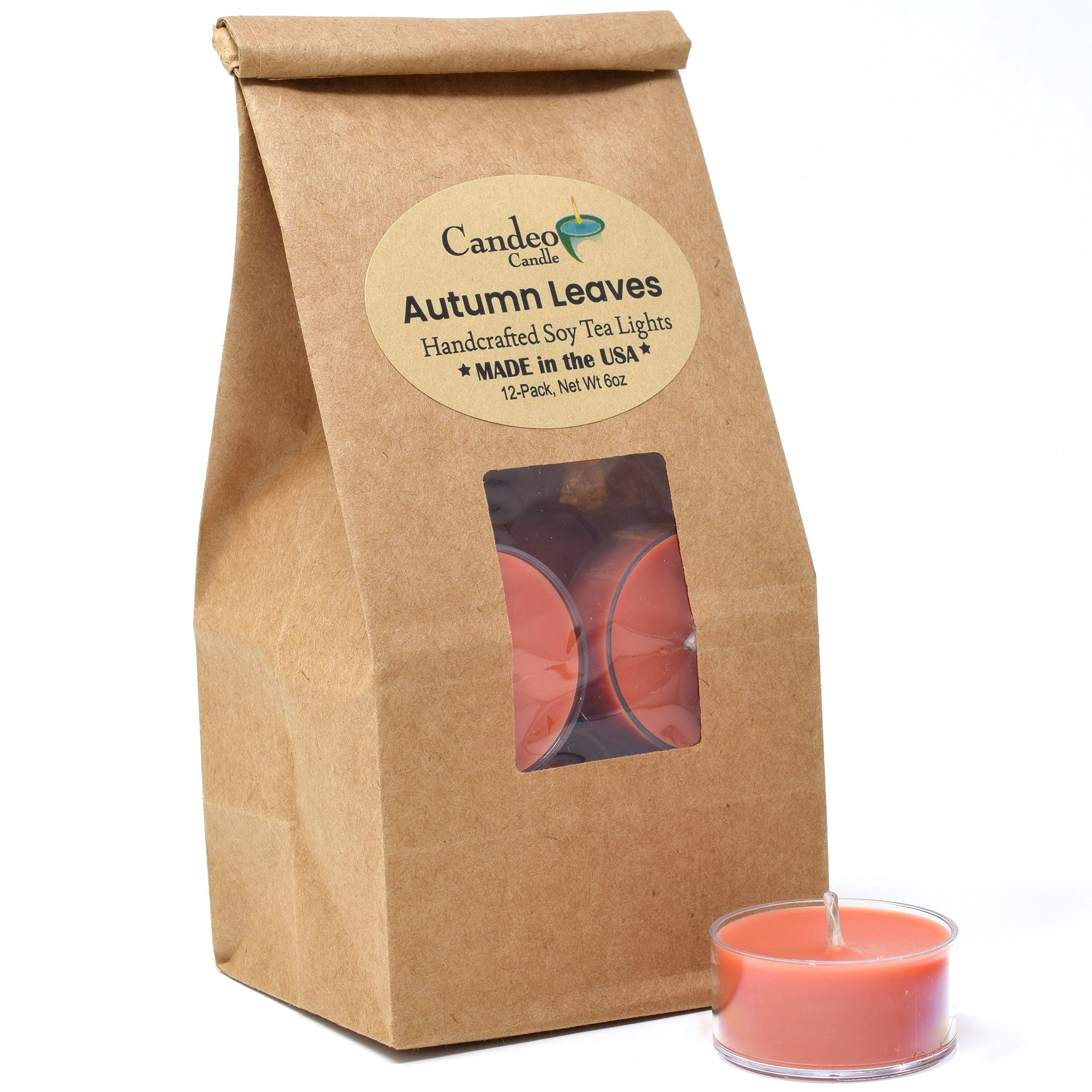 Autumn Leaves, Soy Tea Light 12-Pack - Walmart.com