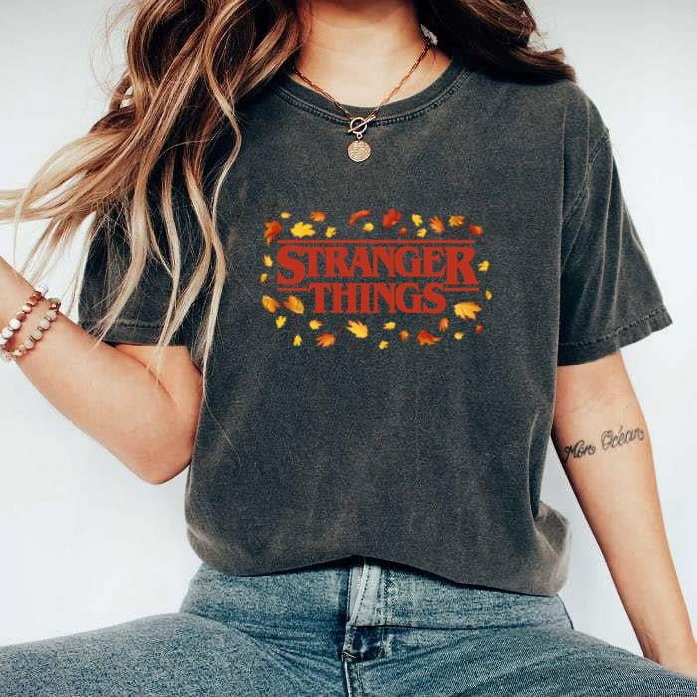 Autumn Leaves Stranger Things Comfort Color T-Shirt TV Show Fan Art ...