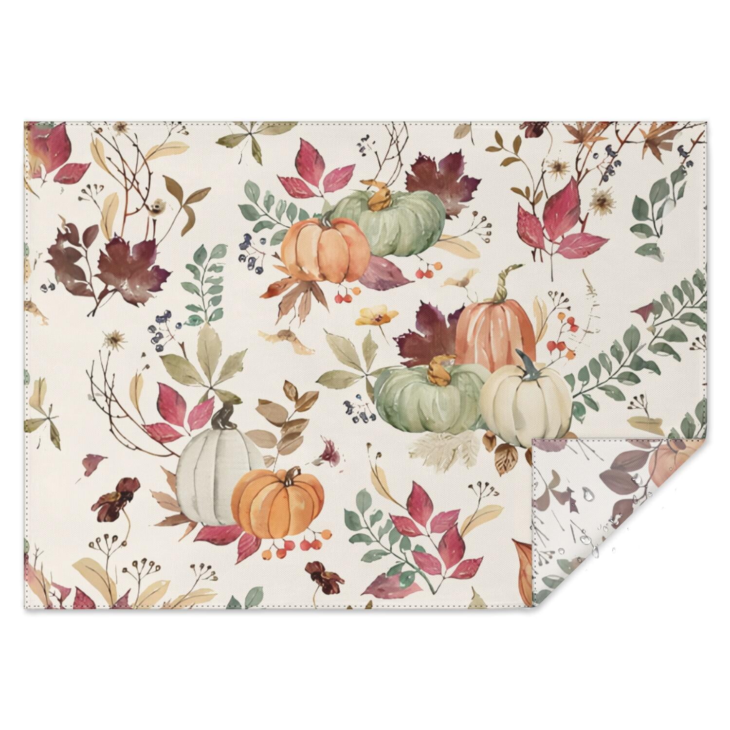 Autumn Leaves Tablecloth Rectangle 60x84 Inch, Fall Printed Table Cover ...